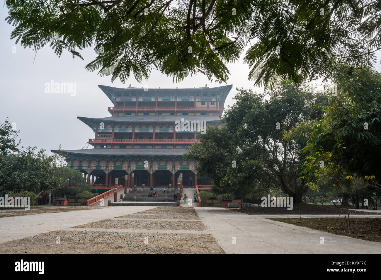 Lumbini nepal temple hi-res stock photography and images - Alamy