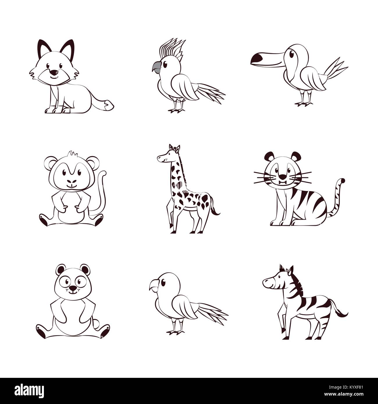 Fox cartoons Cut Out Stock Images & Pictures - Alamy