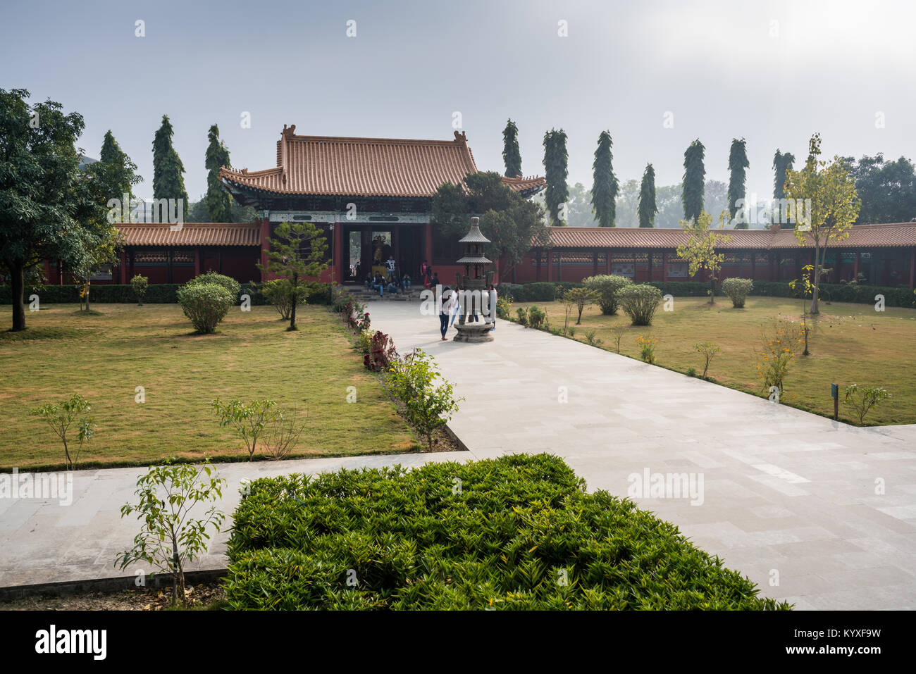 Chinese monastery, Lumbini, Nepal, Asia Stock Photo - Alamy