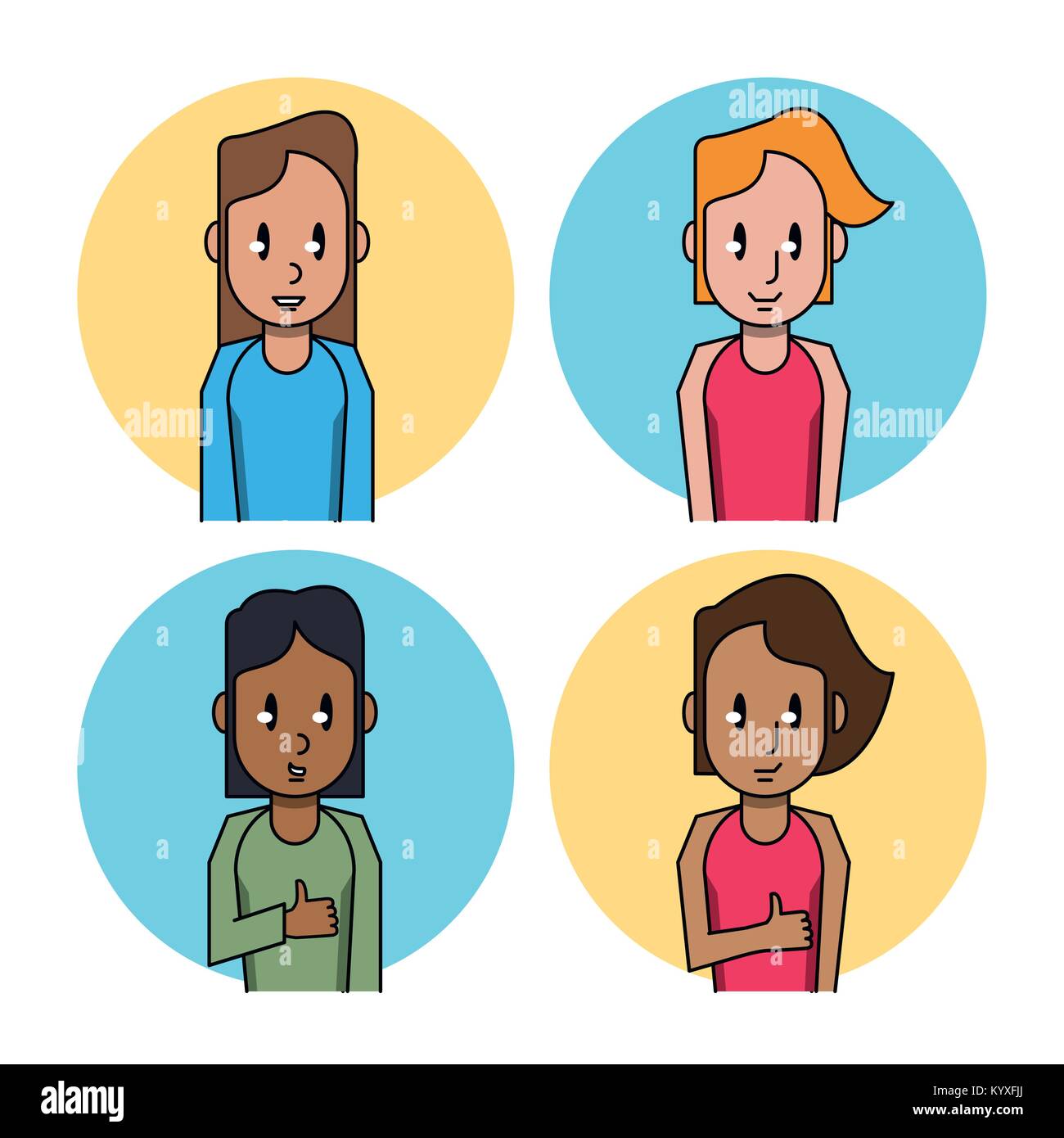 Cartoon icons Stock Vector Images - Alamy