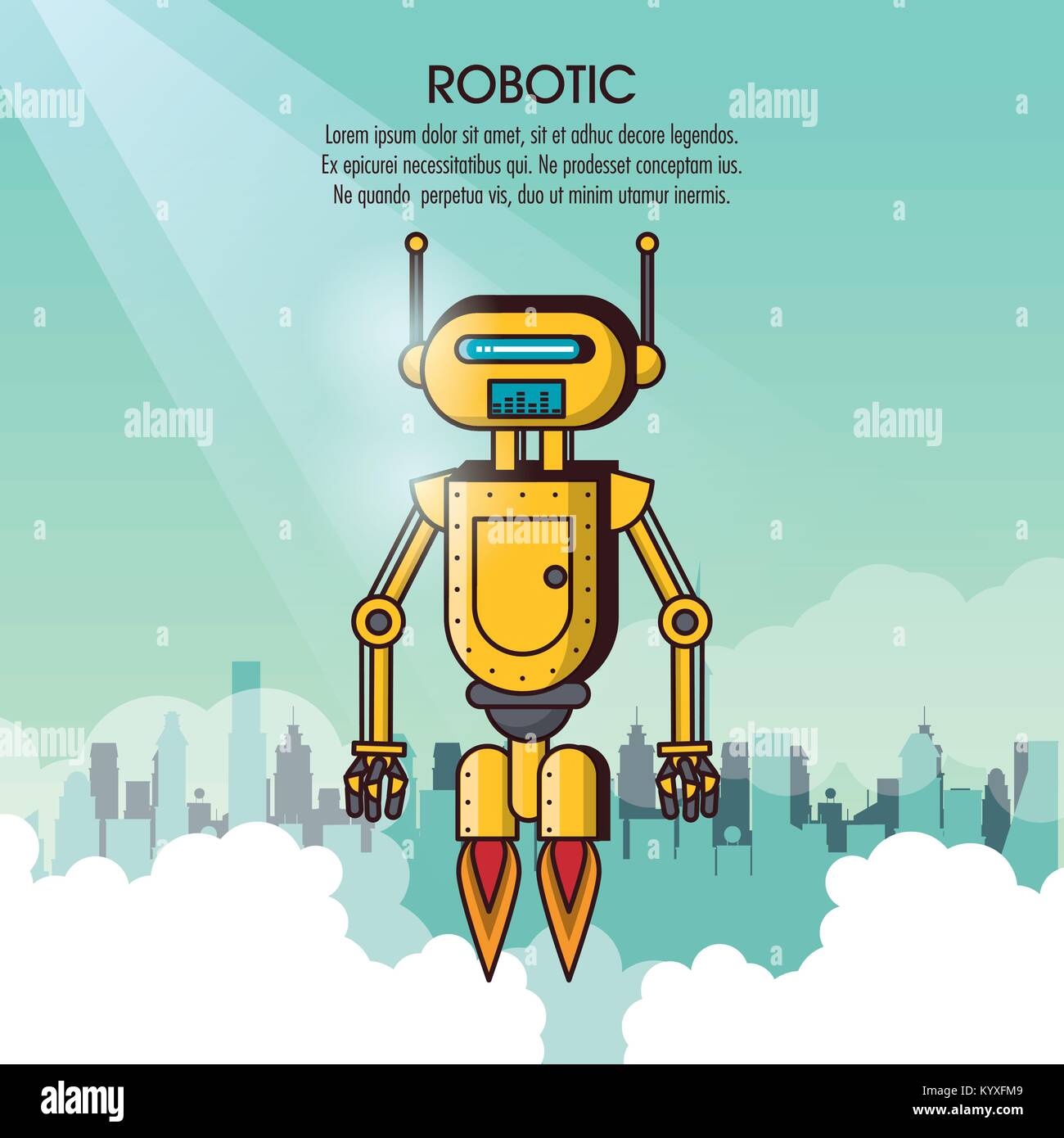 Robotic infographic cartoon Stock Vector Image & Art - Alamy
