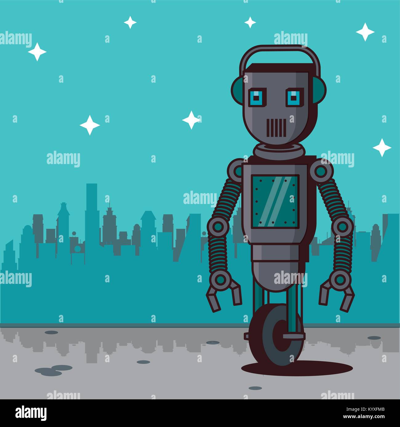 Robotic infographic cartoon Stock Vector Image & Art - Alamy