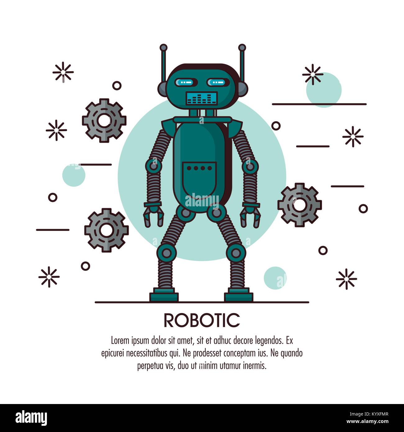 Robotic infographic cartoon Stock Vector Image & Art - Alamy