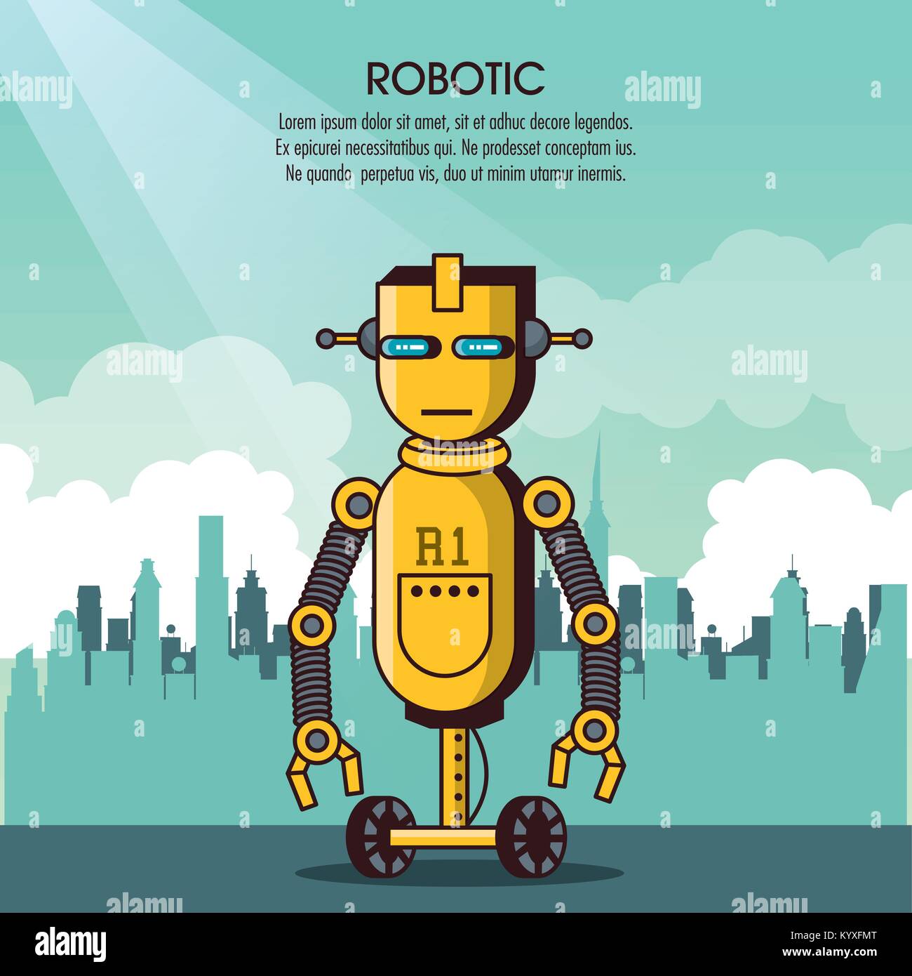 Robotic infographic cartoon Stock Vector Image & Art - Alamy