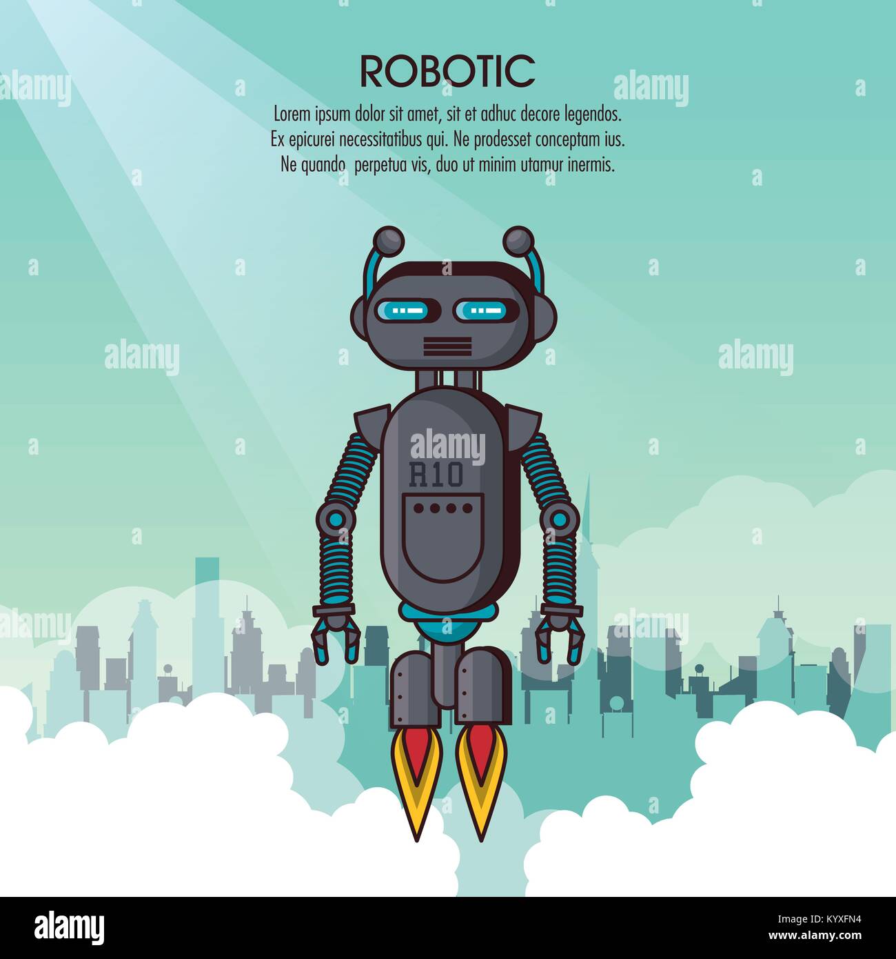 Robotic infographic cartoon Stock Vector Image & Art - Alamy