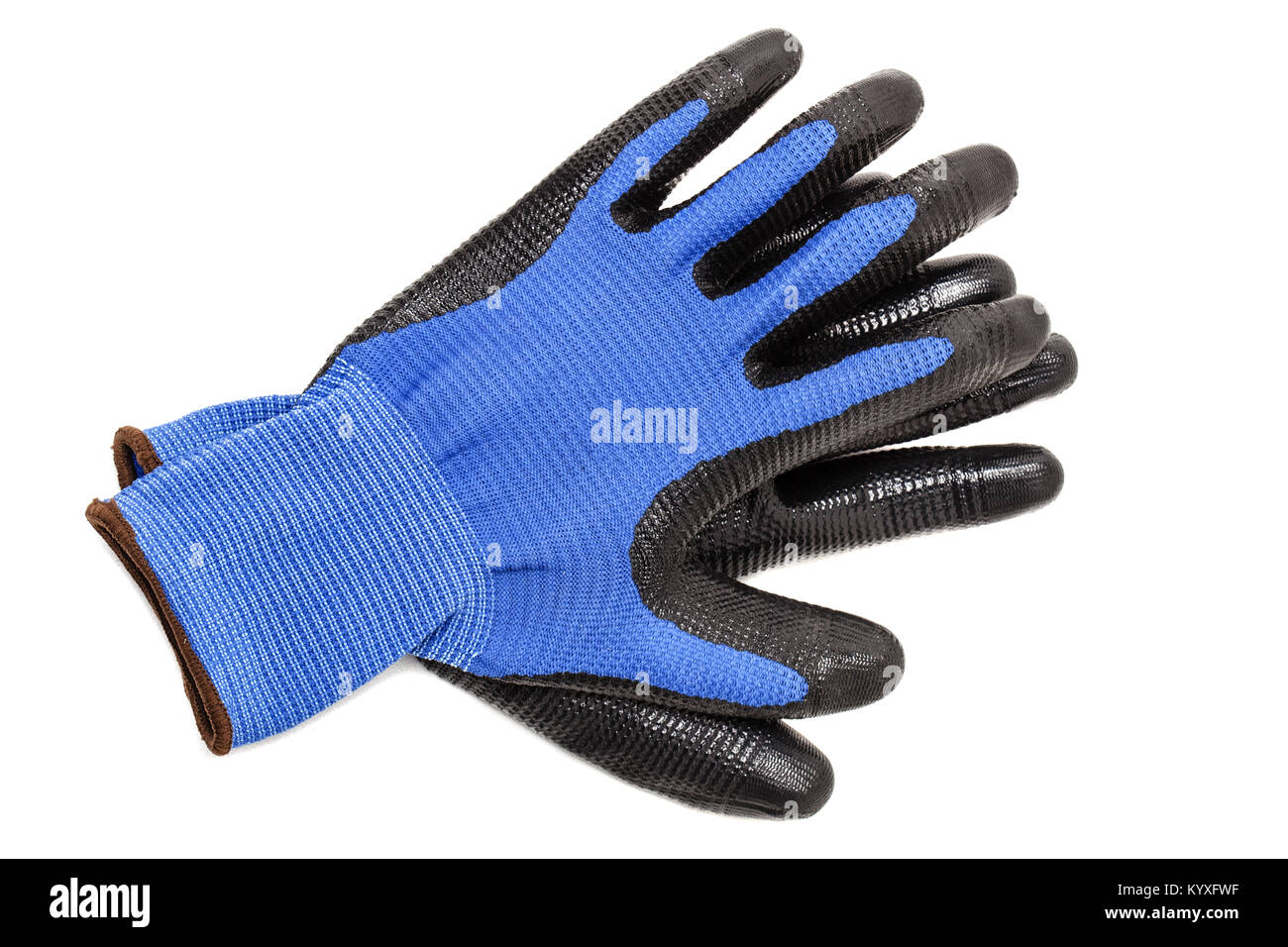 Blue household rubber gloves hi-res stock photography and images - Alamy
