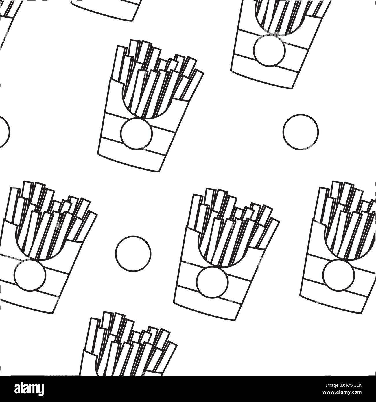 French fries background Stock Vector Image & Art - Alamy