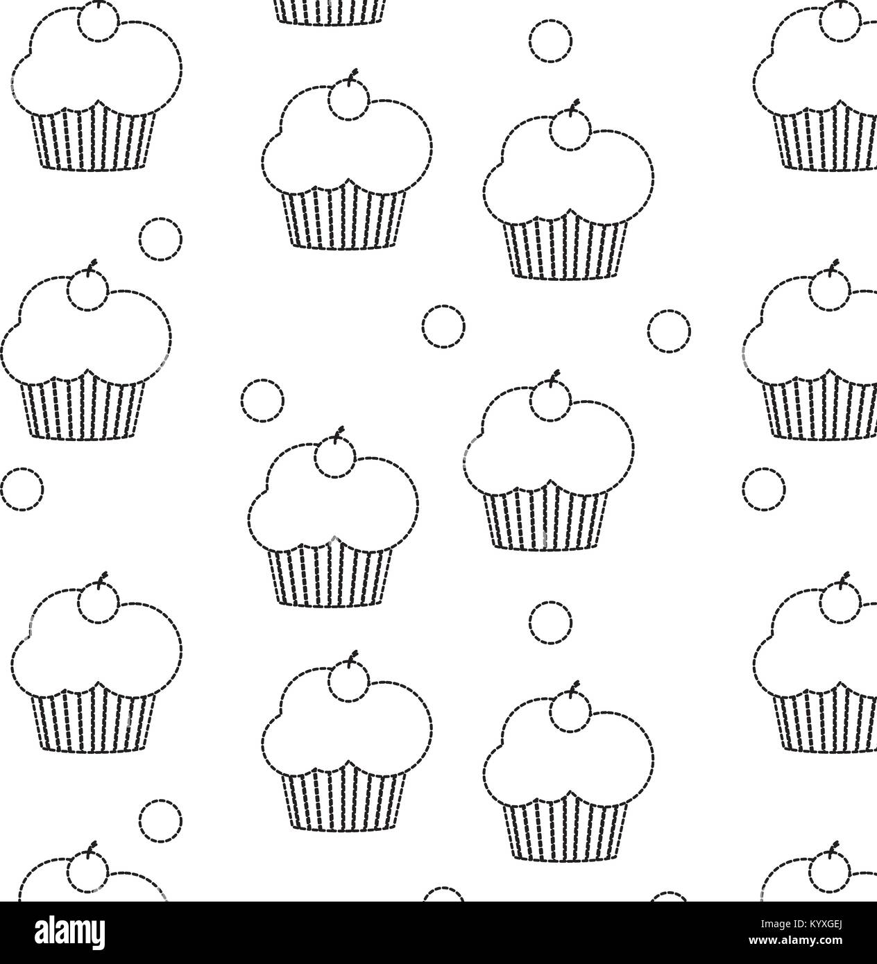 Cupcake background design Stock Vector Image & Art - Alamy