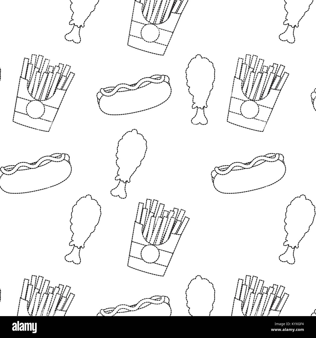 Fast food background Stock Vector Image & Art - Alamy