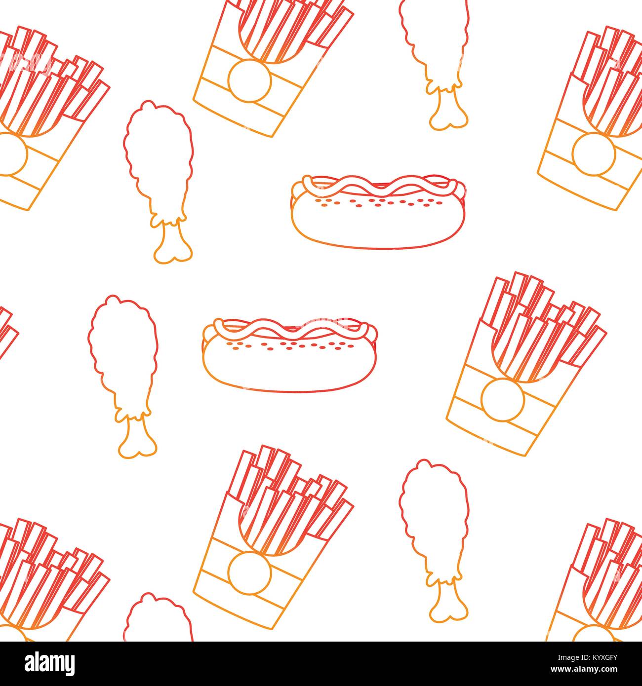 Fast food background Stock Vector Image & Art - Alamy