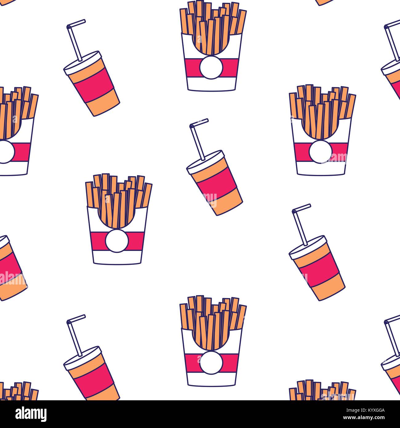 Fast food background Stock Vector Image & Art - Alamy
