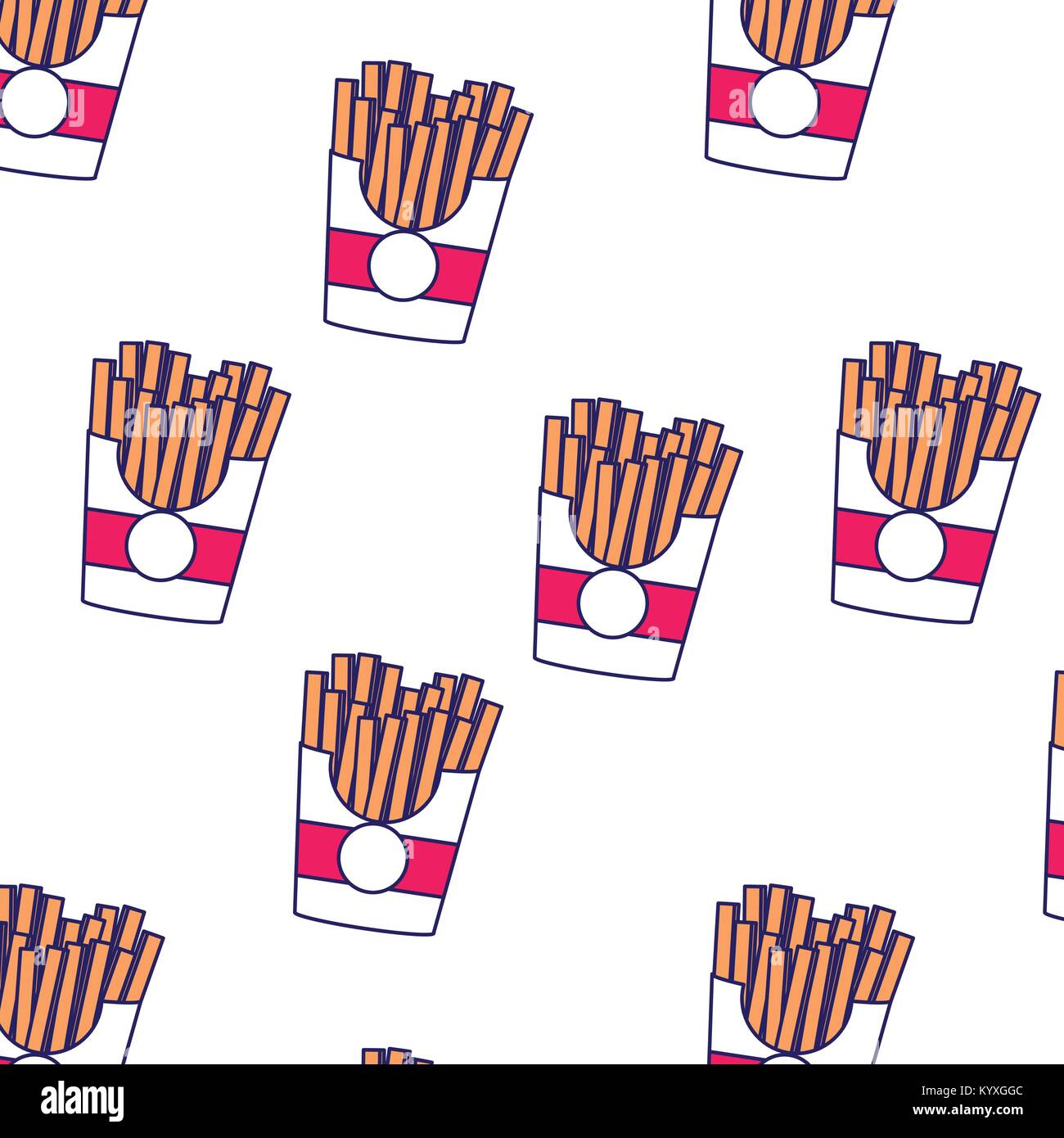 French fries background Stock Vector Image & Art - Alamy