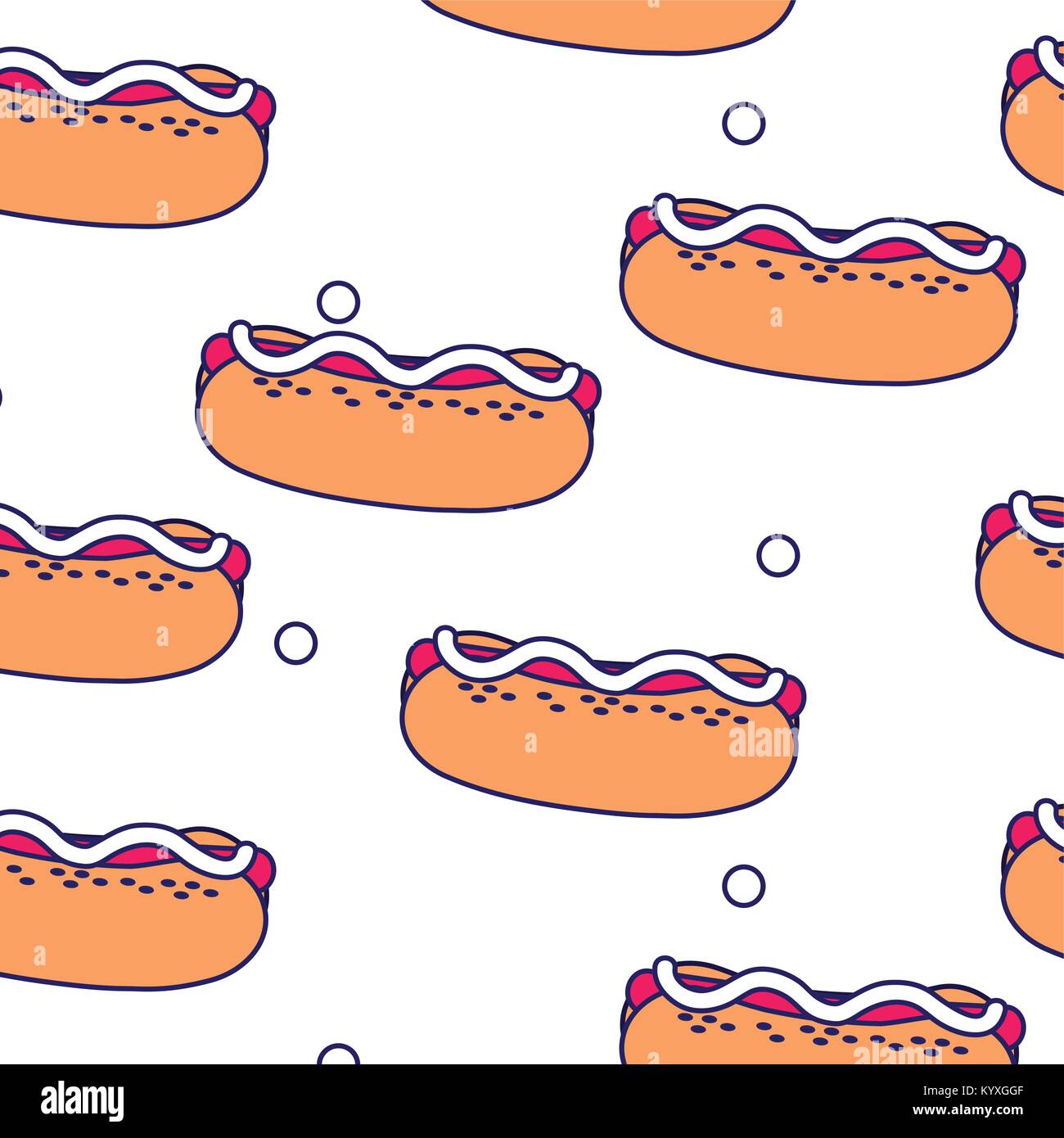 Hot dog background design Stock Vector Image & Art - Alamy