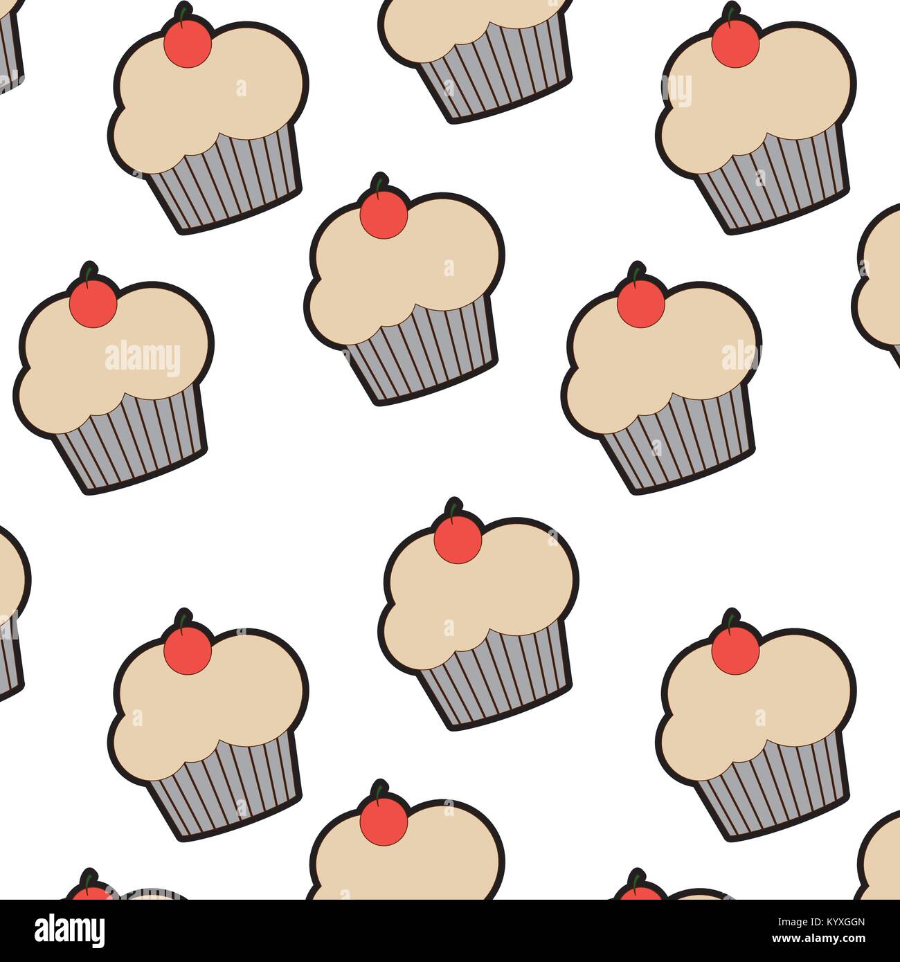 Cupcake background design Stock Vector Image & Art - Alamy