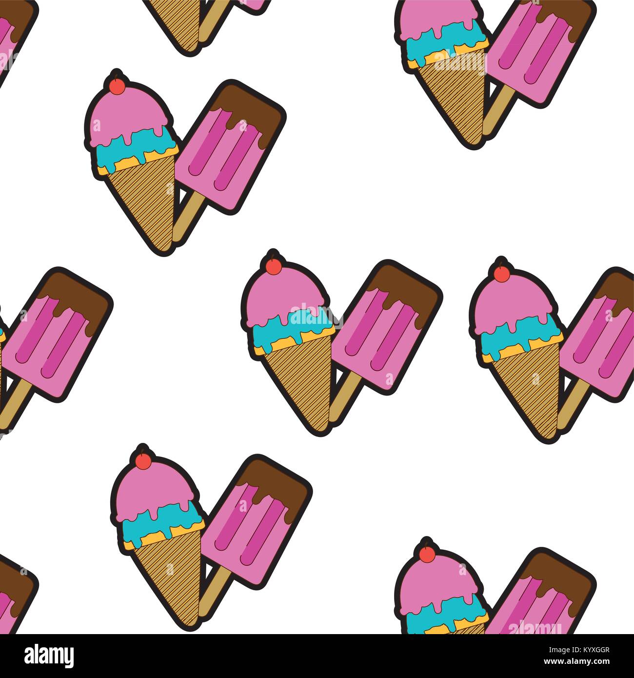 Ice cream background Stock Vector Image & Art - Alamy