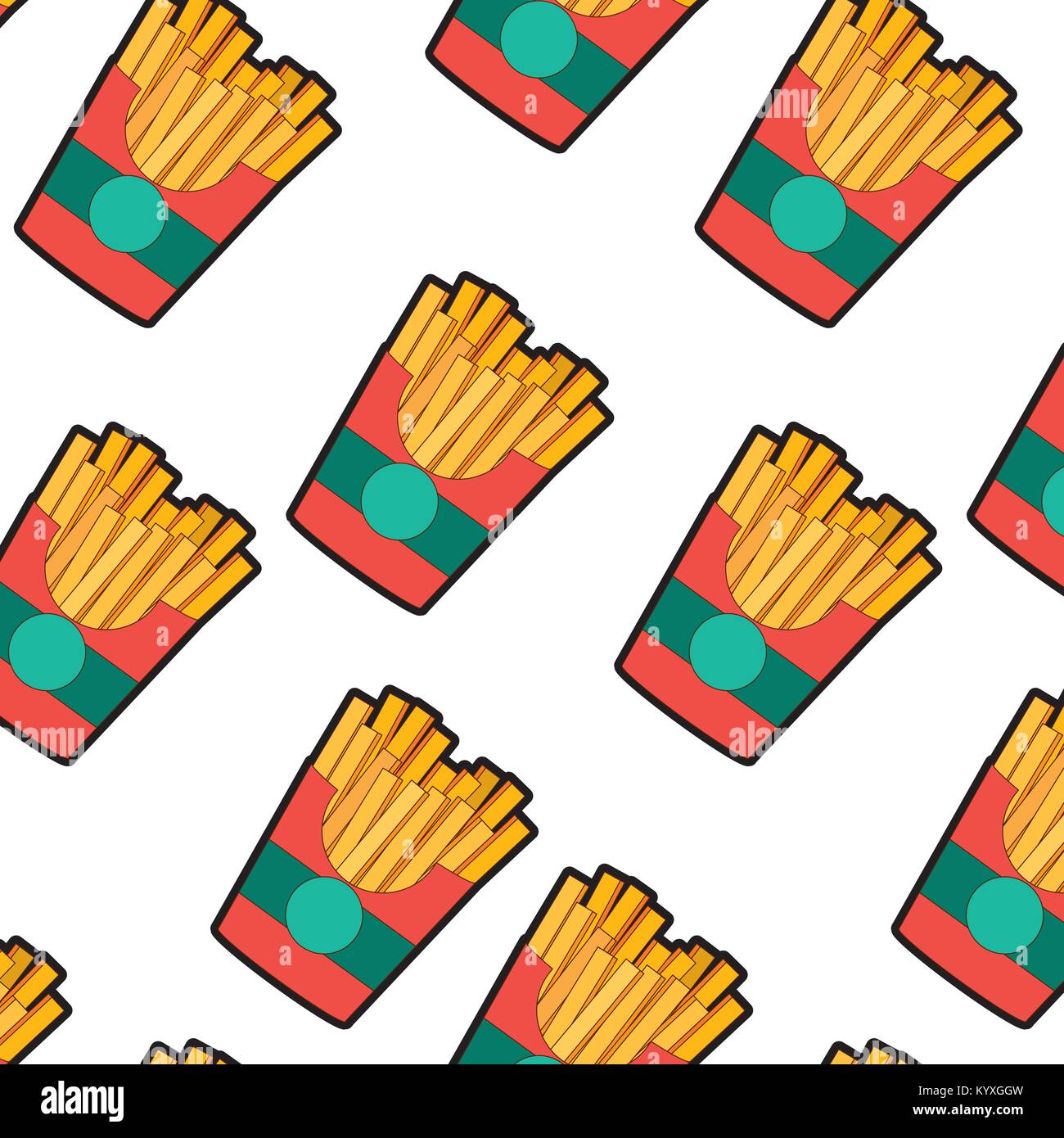 French fries background Stock Vector Image & Art - Alamy