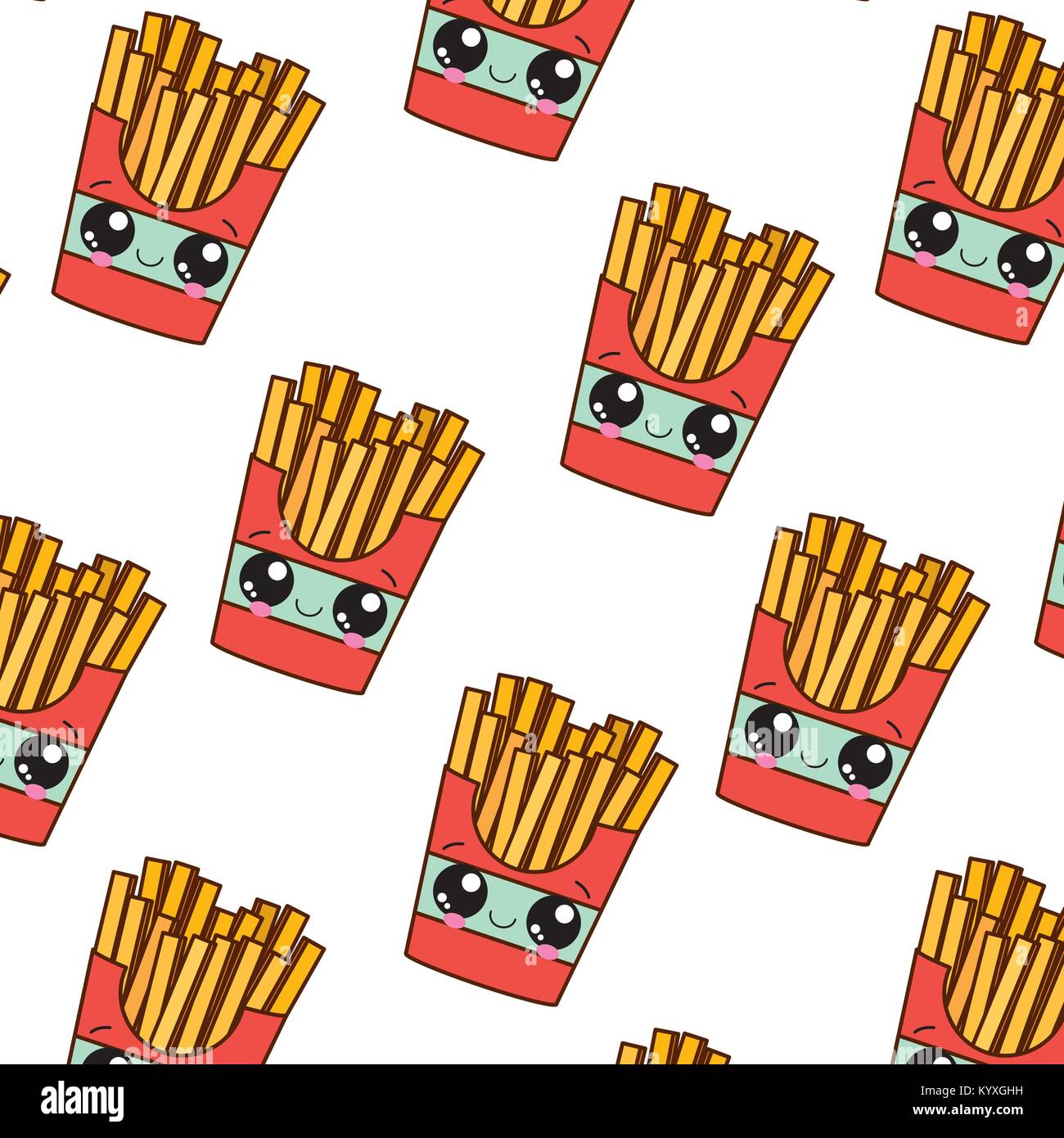 French fries background Stock Vector Image & Art - Alamy