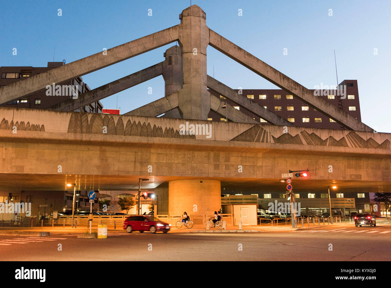 Street scene of Obihiro City, Hokkaido, Japan Stock Photo - Alamy