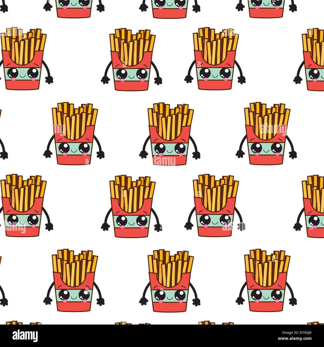 French fries background Stock Vector Image & Art - Alamy