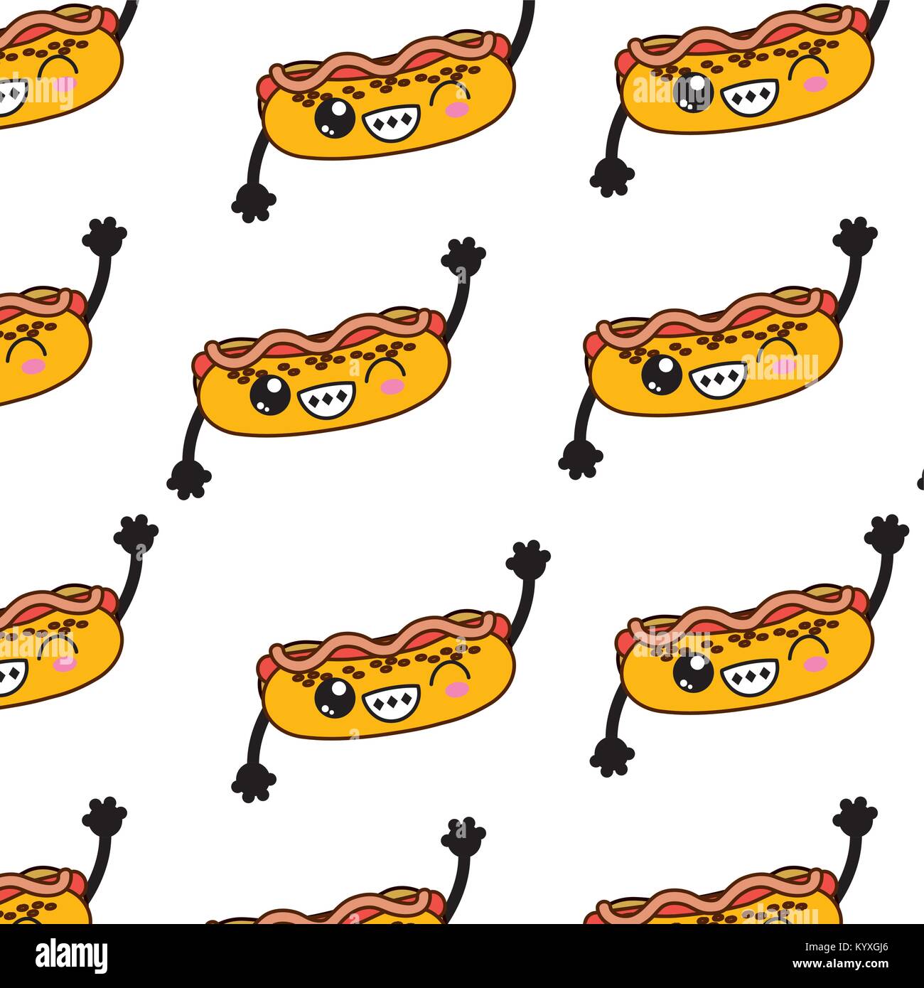 Hot dog background design Stock Vector Image & Art - Alamy
