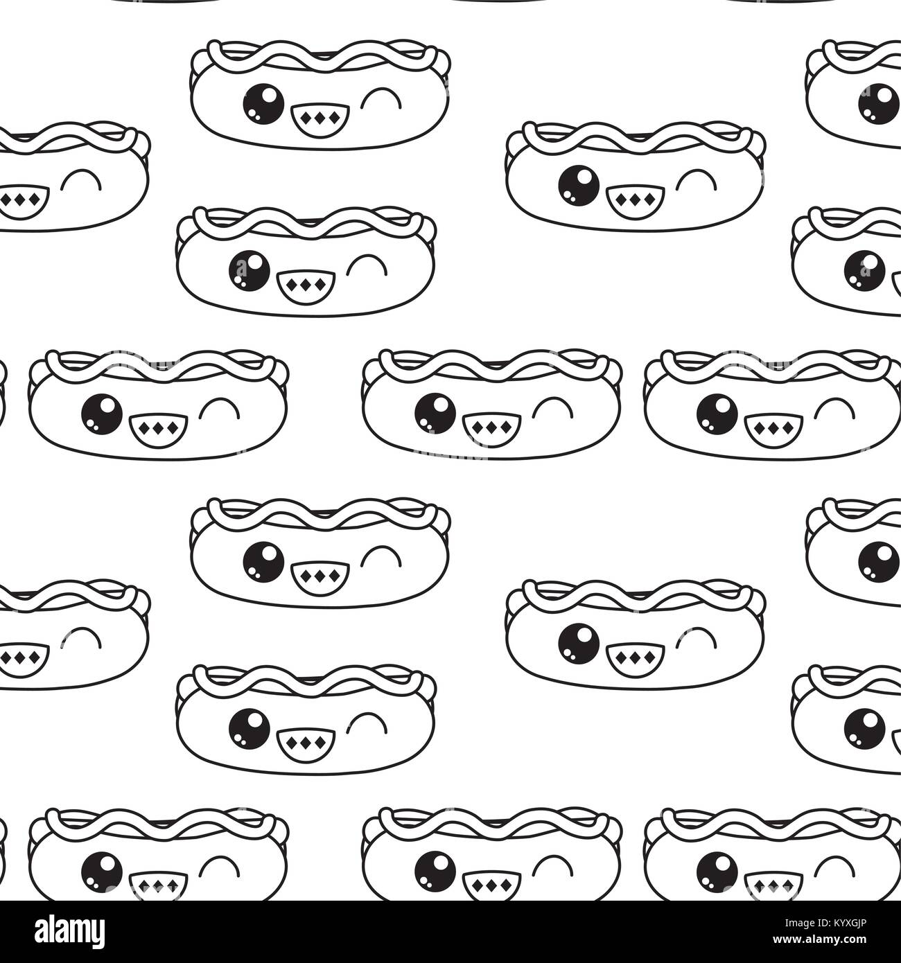 Hot dog background design Stock Vector Image & Art - Alamy