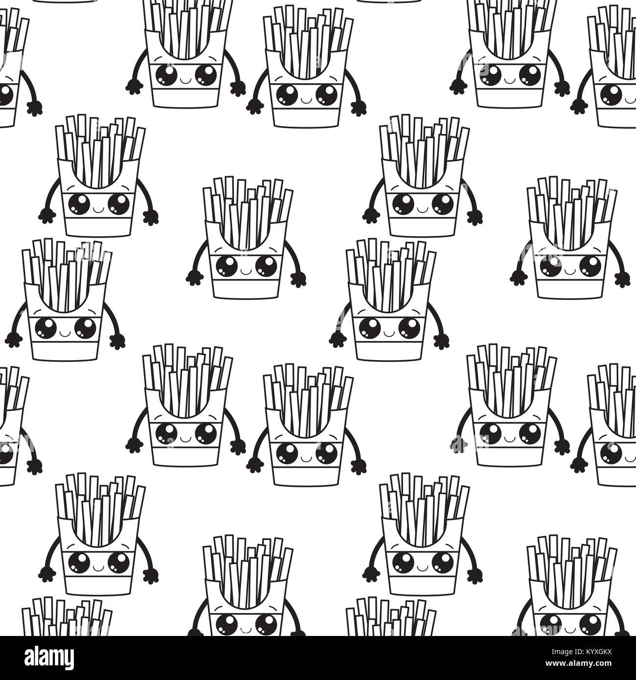 French fries background Stock Vector Image & Art - Alamy