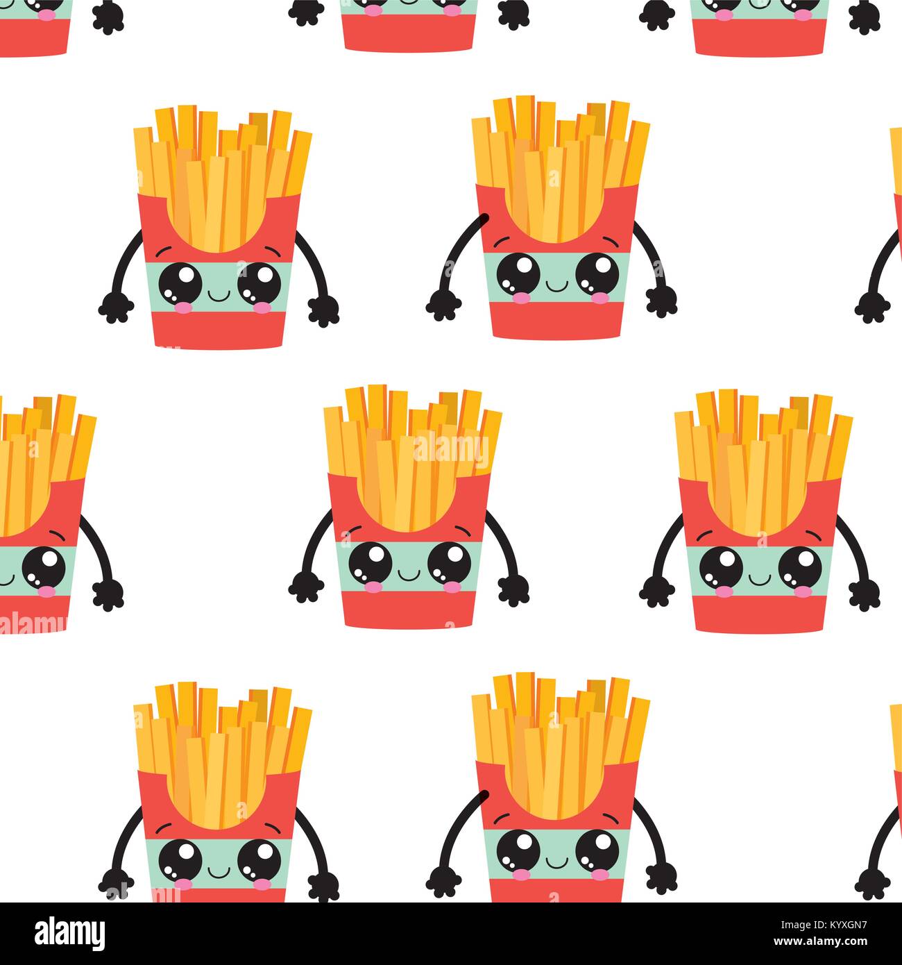 French fries background Stock Vector Image & Art - Alamy