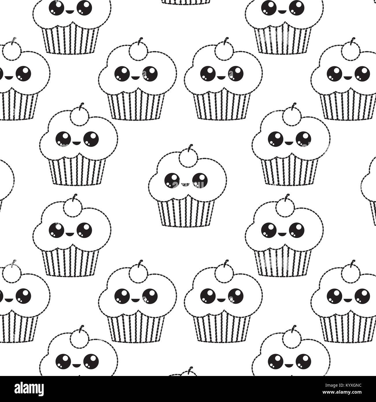 Cupcake background design Stock Vector Image & Art - Alamy