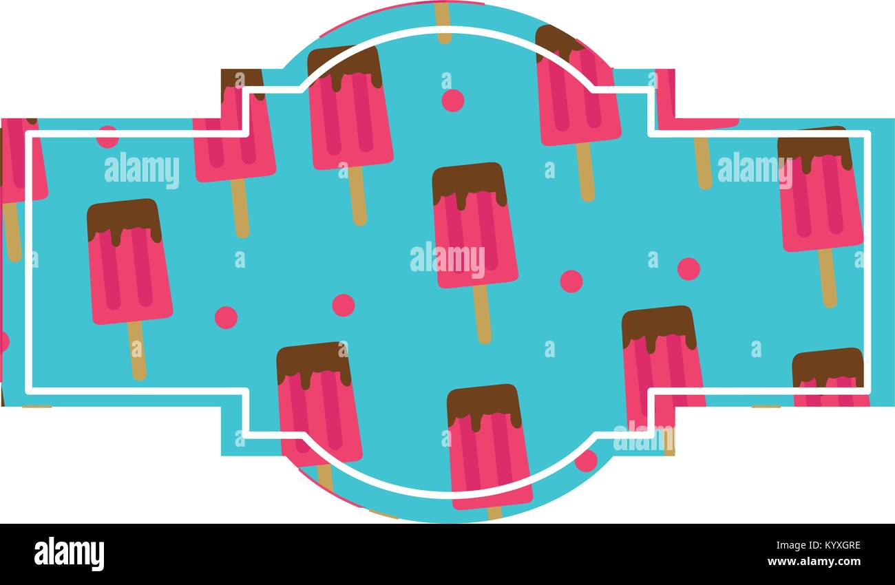 Popsicle label design Stock Vector Image & Art - Alamy