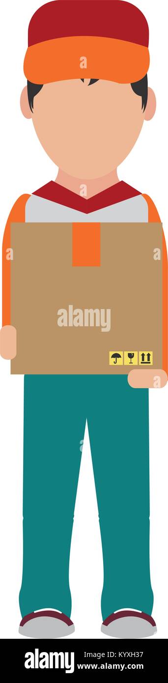 Box and man design Stock Vector Image & Art - Alamy