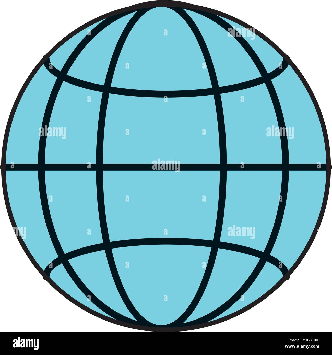 Isolated global sphere design Stock Vector Image & Art - Alamy