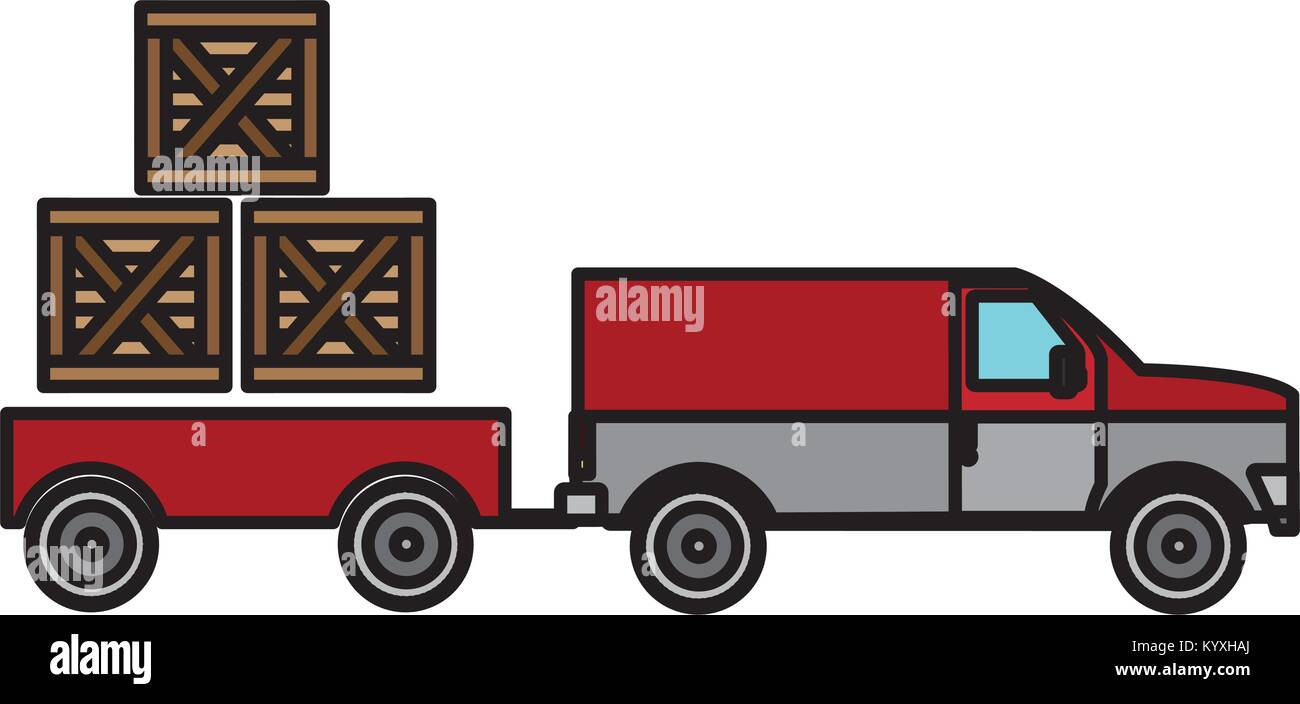 Box and truck design Stock Vector Image & Art - Alamy