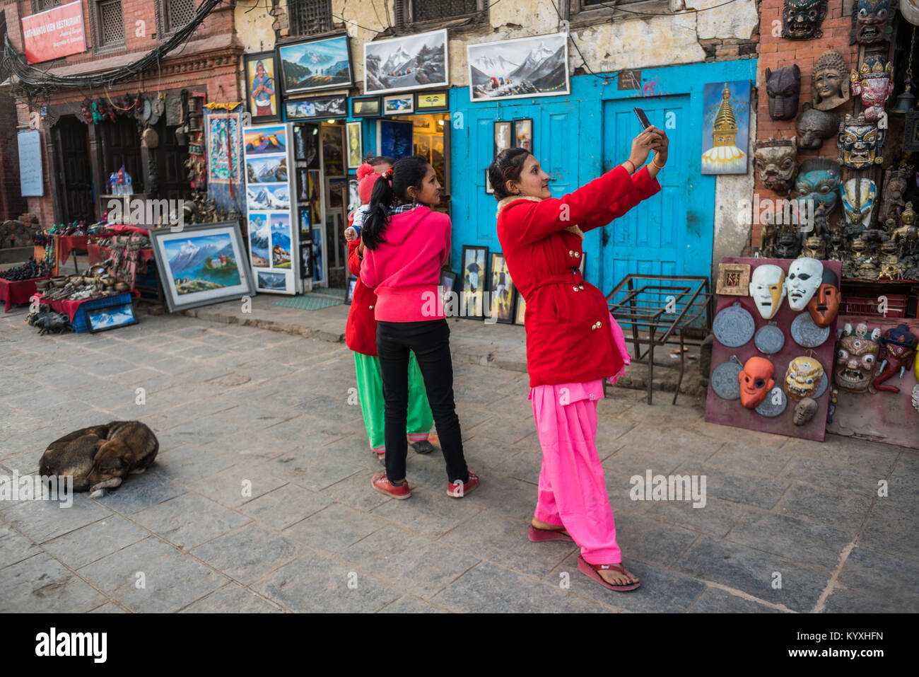 Swoyambhu Stupa (Monkey temple), Kathmandu, Nepal, Asia Stock Photo - Alamy