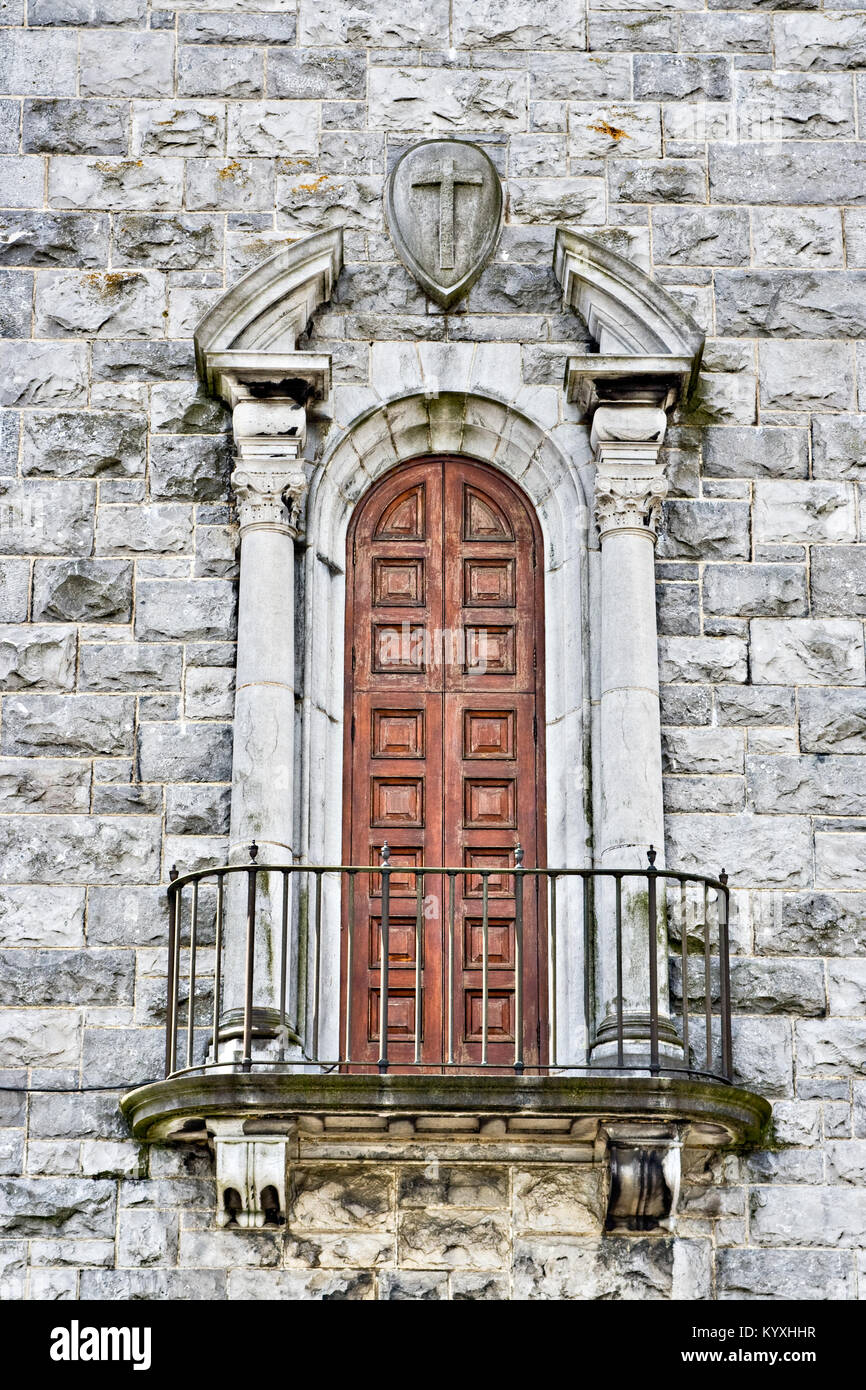 A balcony and door in a cathedral in Ireland Stock Photo - Alamy