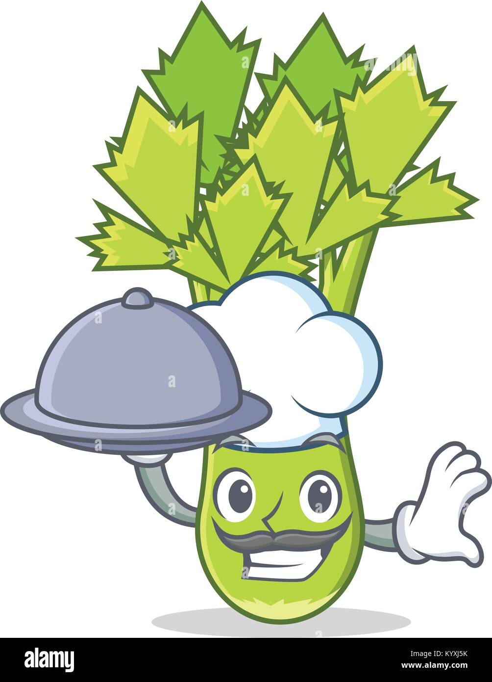 Chef celery mascot cartoon style Stock Vector Image & Art - Alamy