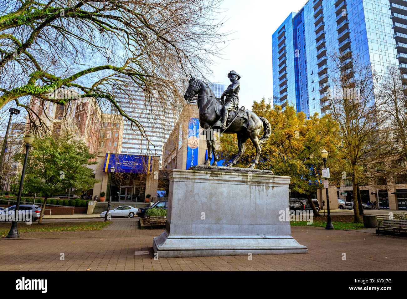 Portland park blocks hi-res stock photography and images - Alamy