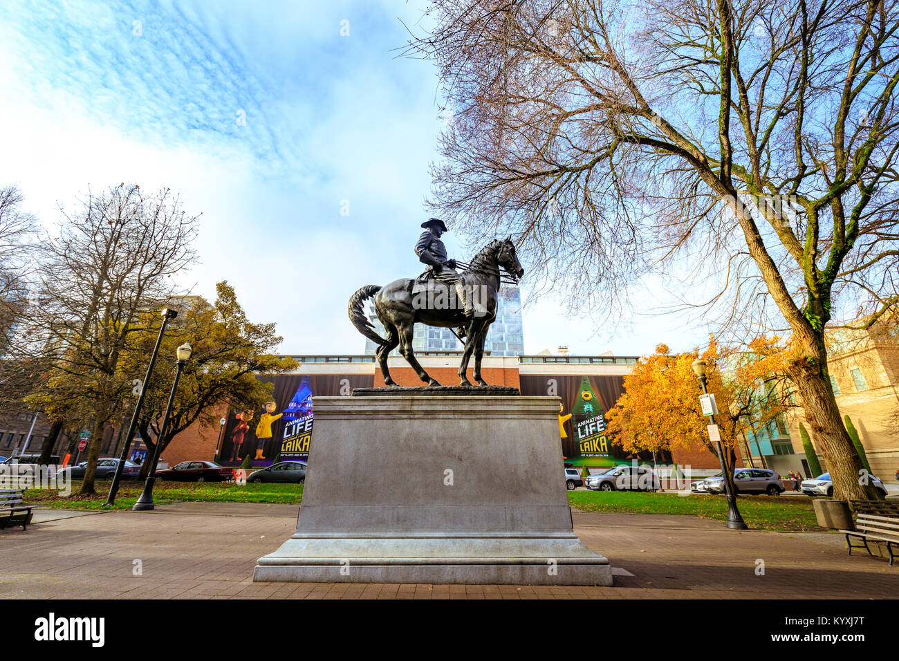Portland park blocks hi-res stock photography and images - Alamy