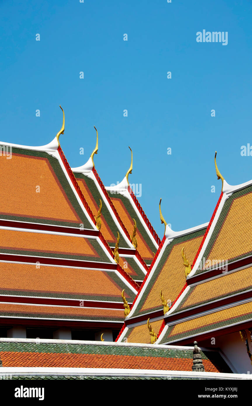 Coloured Roof Tiles, Thailand Stock Photo - Alamy