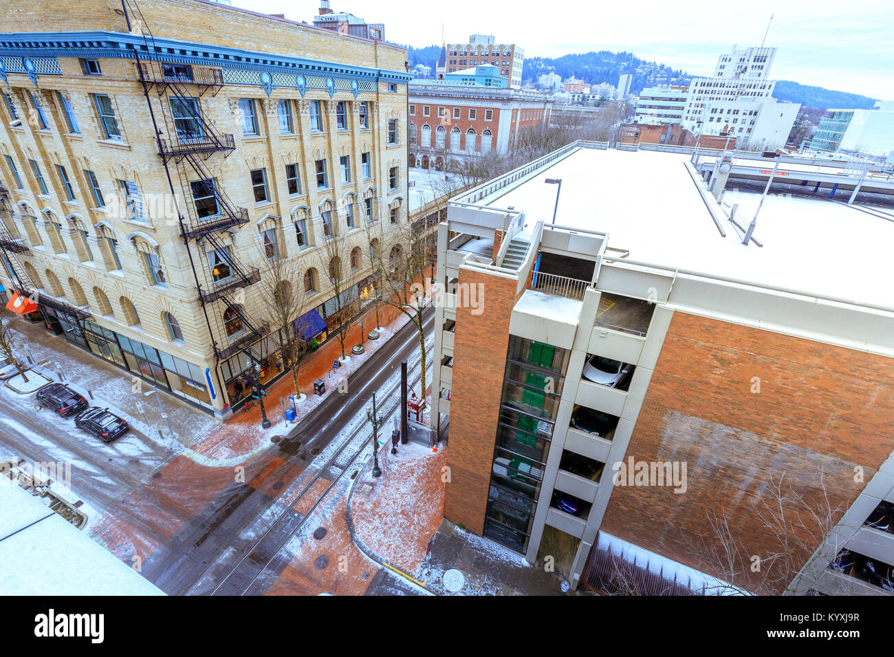 Portland, Oregon, United States - Dec 25, 2017 : Cityscape building of ...