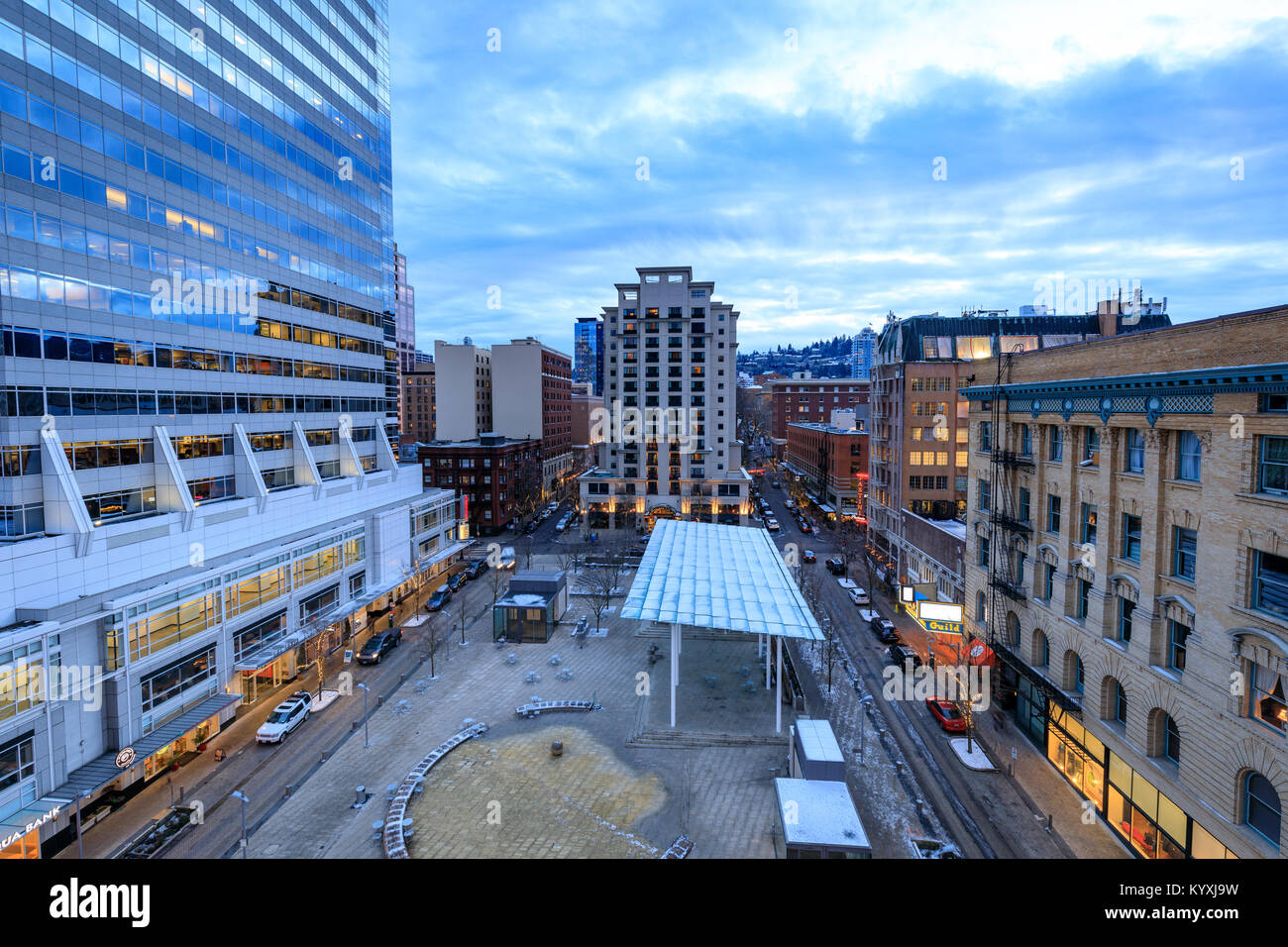 Portland, Oregon, United States - Dec 27, 2017 : Ariel view of ...