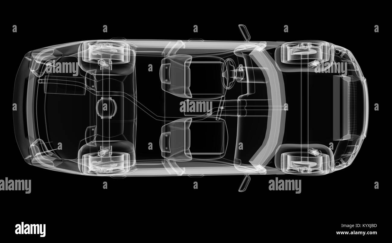 Car technical drawing hi-res stock photography and images - Alamy