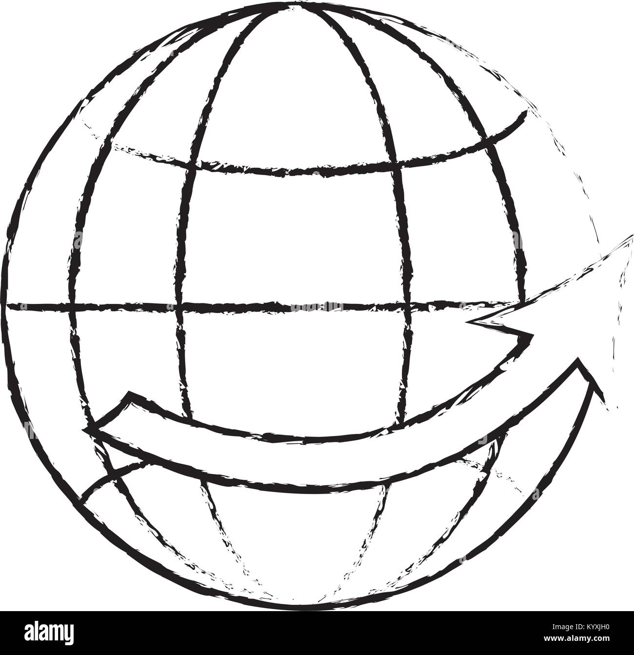 Isolated global sphere design Stock Vector Image & Art - Alamy