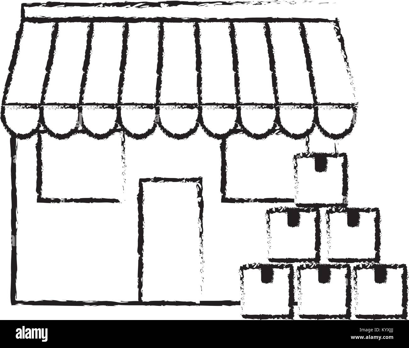 Boxes and store design Stock Vector Image & Art - Alamy