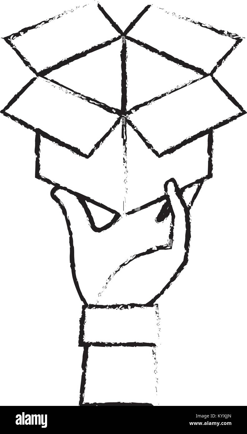 Box and hand design Stock Vector Image & Art - Alamy