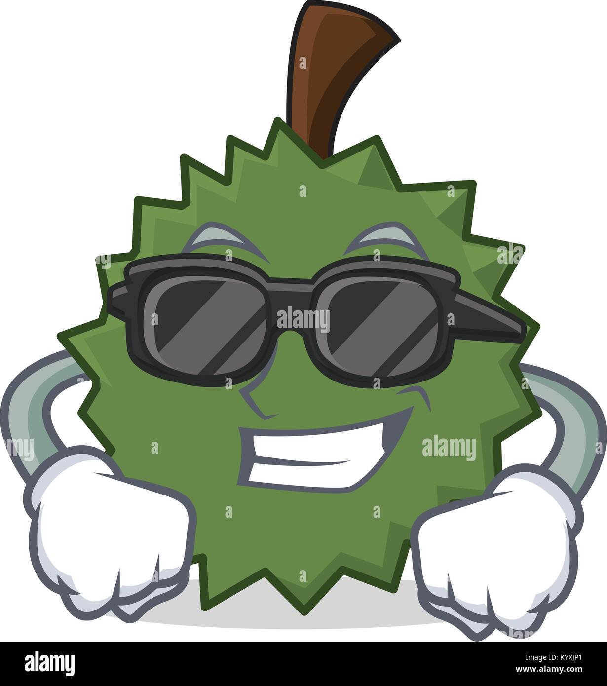 Super cool Durian character cartoon style Stock Vector Image & Art - Alamy