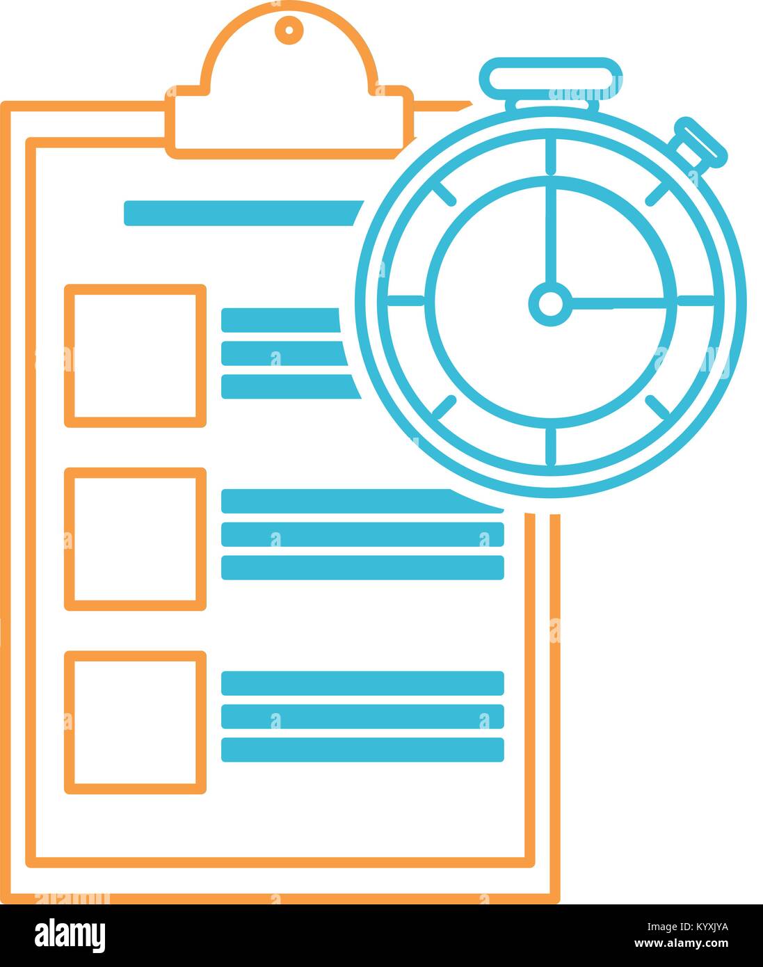 Checklist and chronometer design Stock Vector Image & Art - Alamy