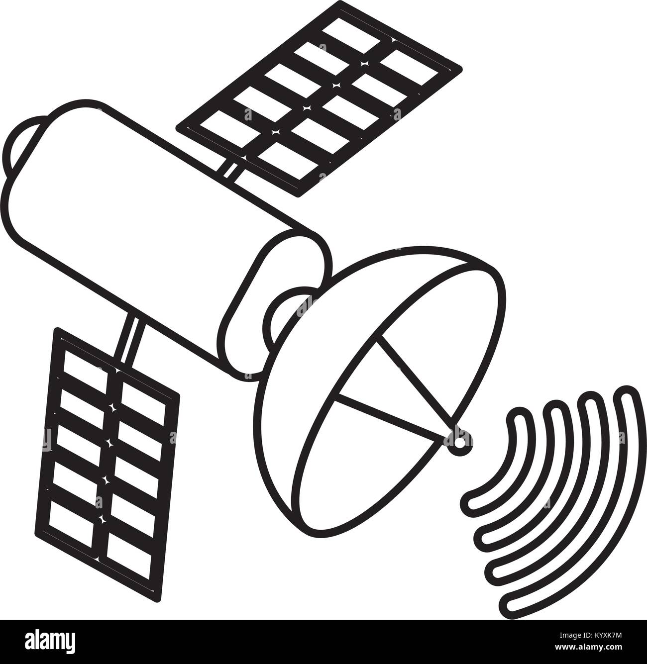 Isolated satellite design Stock Vector Image & Art - Alamy