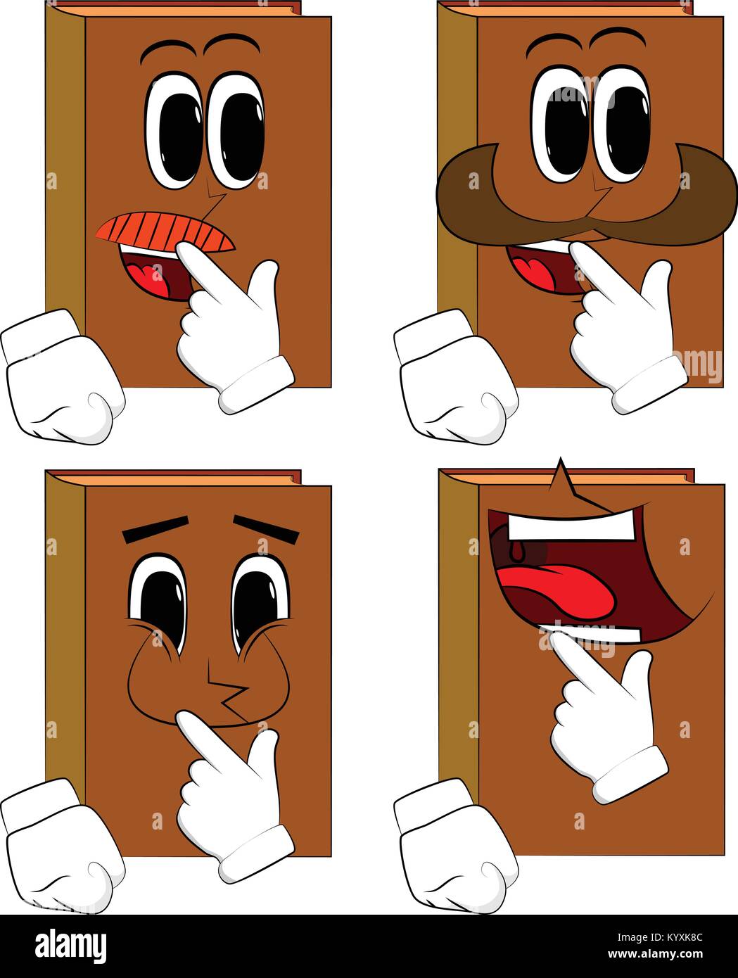 Finger Over Mouth Cartoon