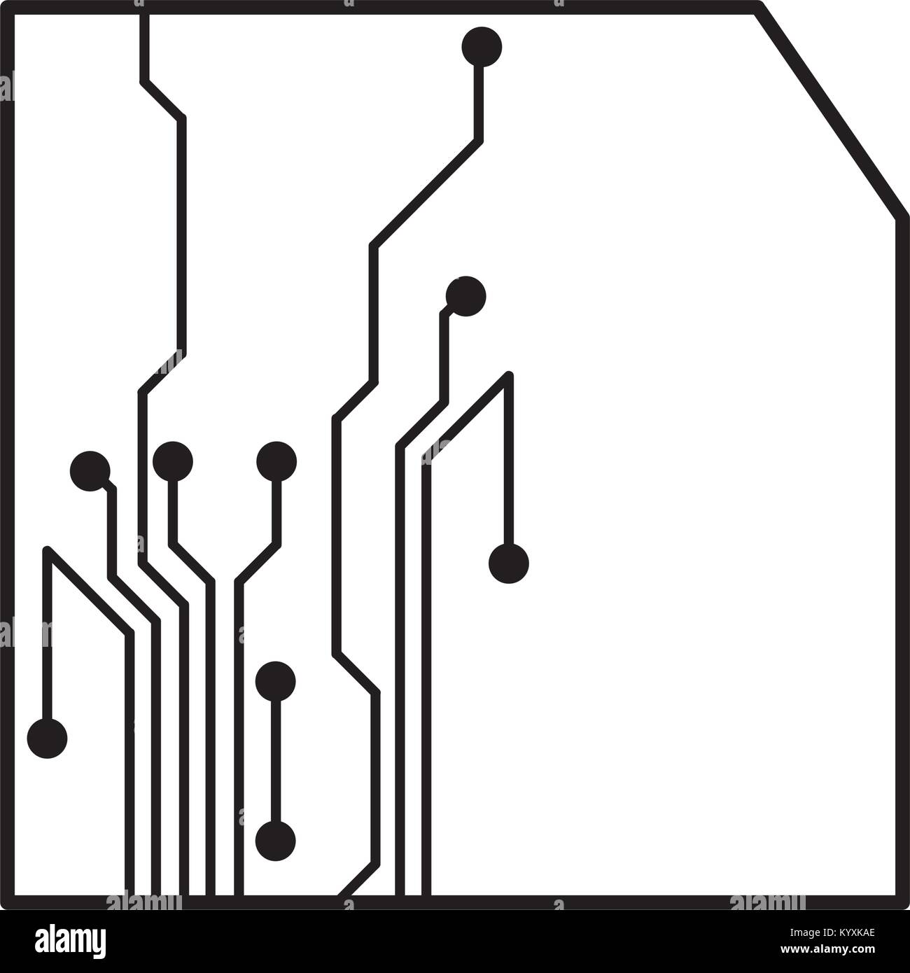 Isolated processor design Stock Vector Image & Art - Alamy
