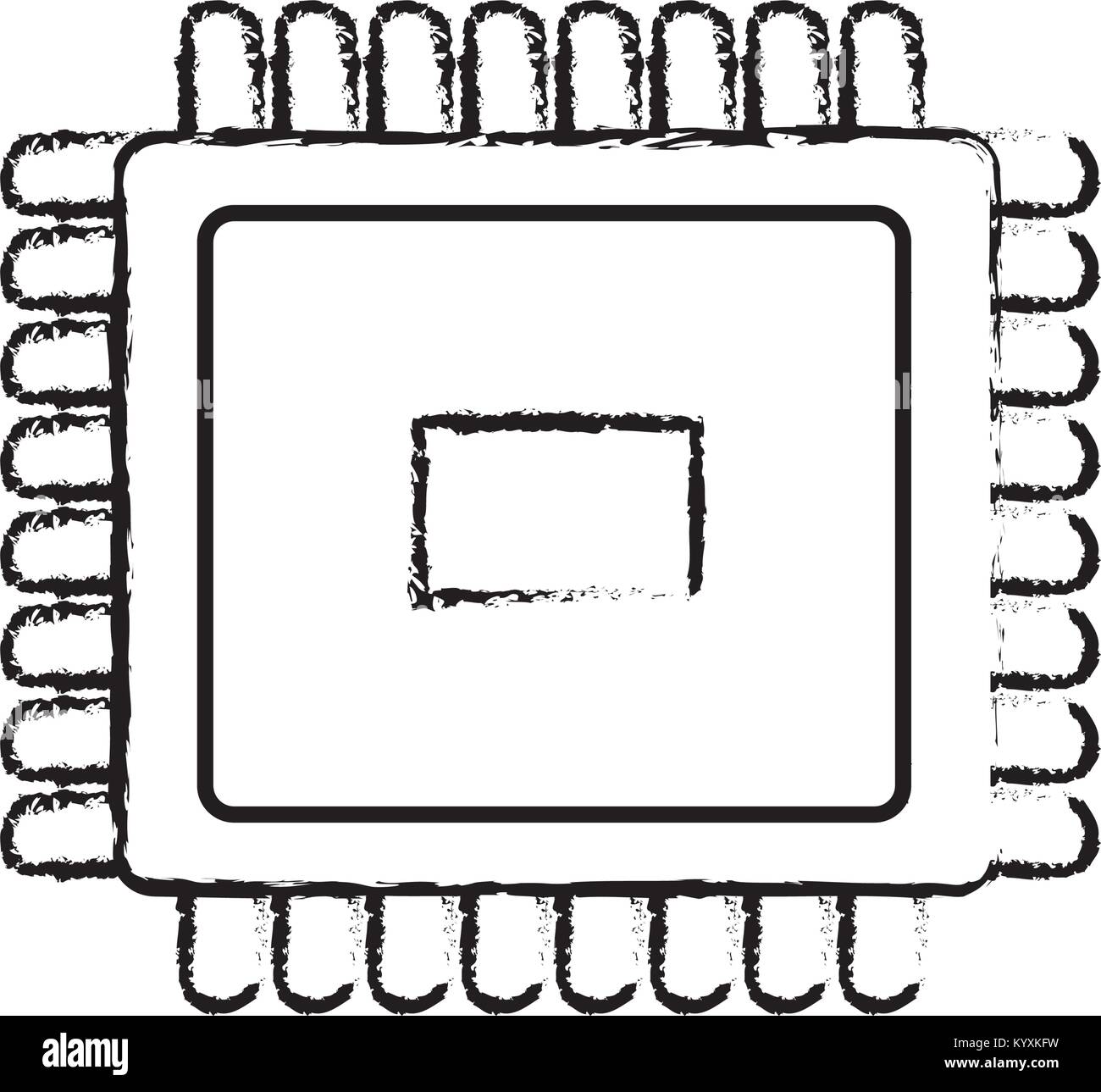 Isolated processor design Stock Vector Image & Art - Alamy
